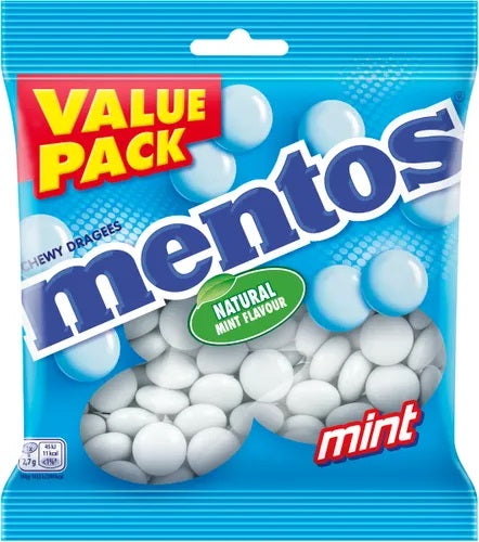 MENTOS MINT STOR PACK 135G – Snacksbolaget